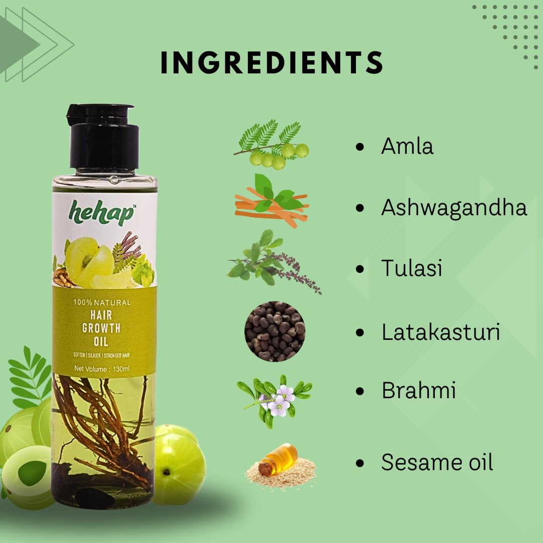 Hehap Hair Growth Oil to Boost Hair Naturally | 130ml | – hehap