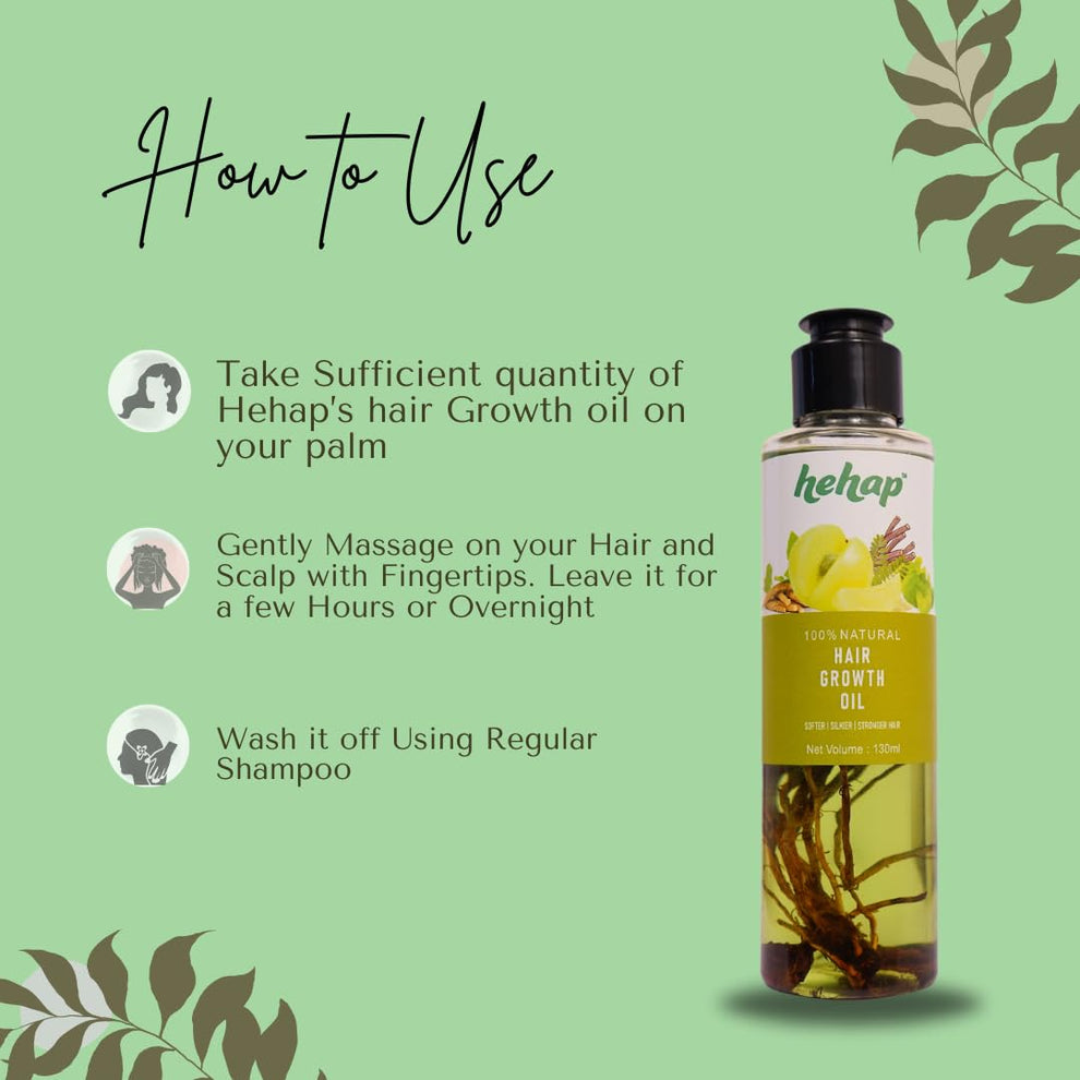 Hehap Hair Growth Oil to Boost Hair Naturally | 130ml | – hehap